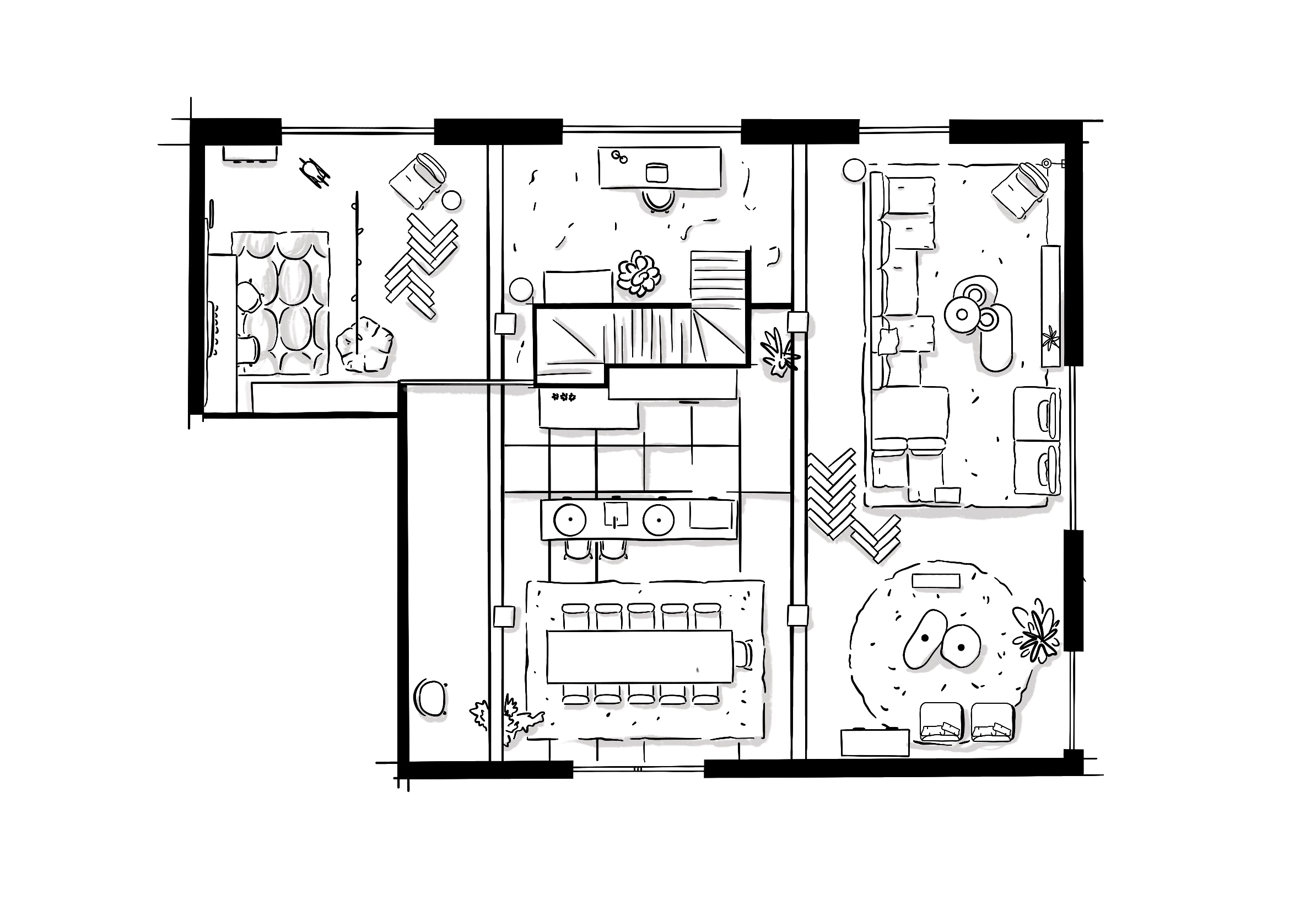 De stylisten: zo richt je een U-woonkamer in | HomeDeco.nl