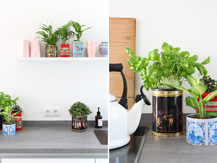 DIY: bloempotjes van blik | HomeDeco.nl